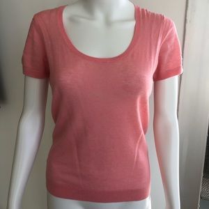 Hugo Boss | Tops | Hugo Boss Short Sleeve Peachy Pink Cashmere Top ...